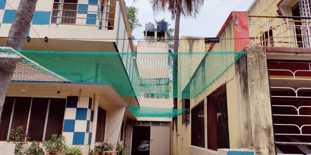 Coconut Tree Safety Nets in Bangalore – DV Pigeon Nets and Invisible Grills